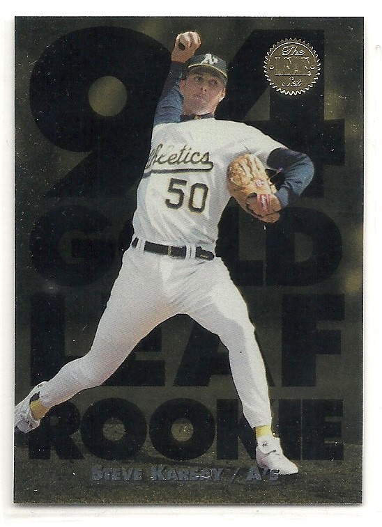 1994 Leaf Baseball Gold Leaf Rookies - #9 - Steve Karsay - Oakland A's ...