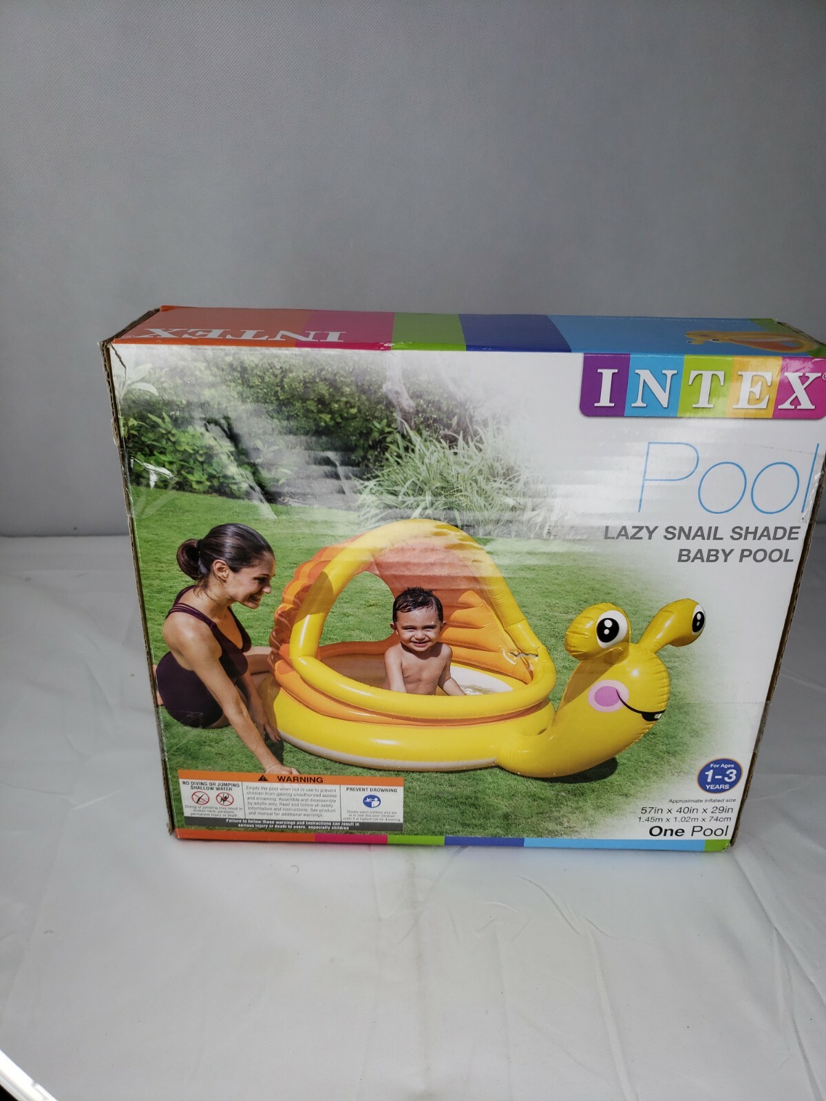 Intex Lazy Snail Shade Baby Above Ground Pool for sale online | eBay