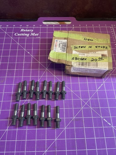 Small Block Chevy 7/16" Hex Screw In Rocker Arm Studs - V8 Set Of 15 ...