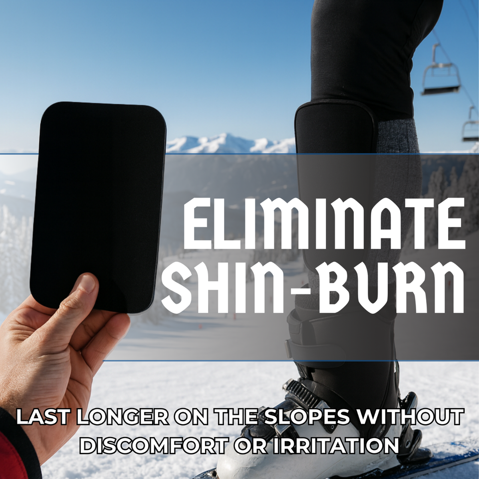 Boxum Ski Boot Shin Pads for Skiing & Snowboarding - Cushioned 1/4 ...