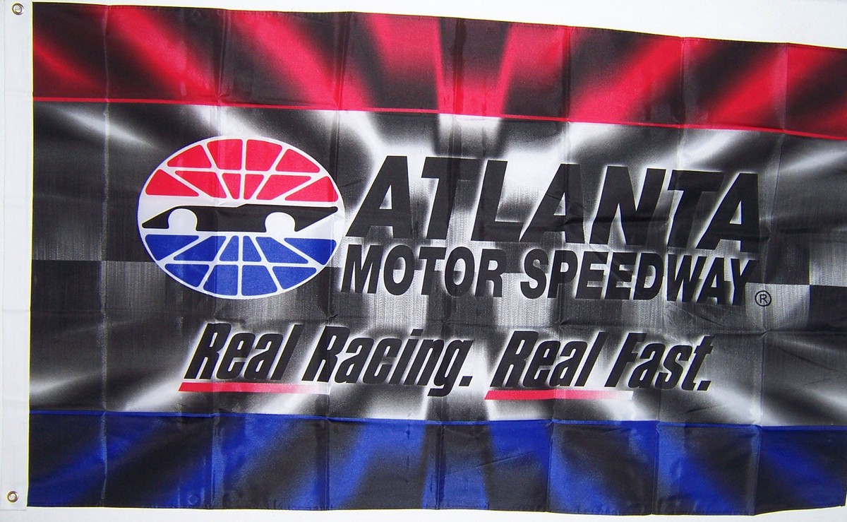 Atlanta Motor Speedway Logo Nascar Drivers Test On Newly Renovated