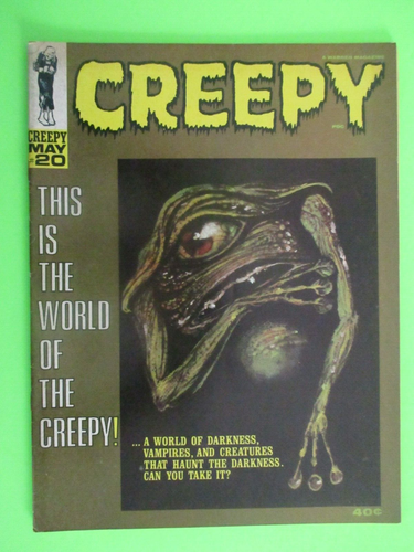 1967 CREEPY MAGAZINE # 20 COMPLETE VERY GOOD NICE FRONT COVER | eBay