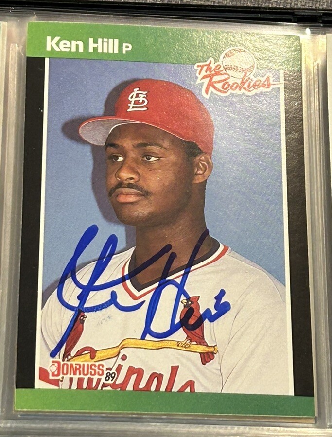 Ken Hill 1989 Donruss The Rookies Signature Signed Autograph AUTO RC ...