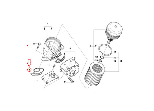 NEU BMW 1 E81 BENZIN 4-ZYLINDER OELKUEHLER SEAL PROFILDICHTUNG EU NUR ...