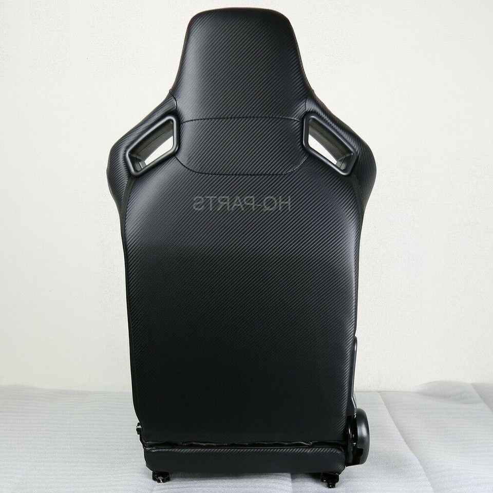 TANAKA PREMIUM BLACK CARBON PVC LEATHER RACING SEAT RECLINABLE ...