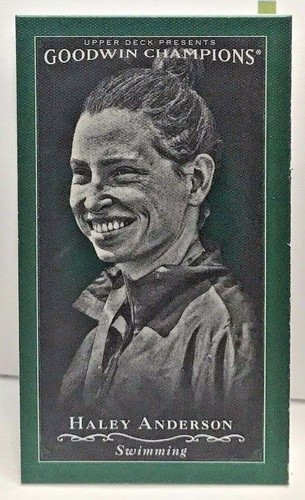 Haley Anderson 2016 Goodwin Champions GREEN CLOTH LADY LUCK Back Mini ...