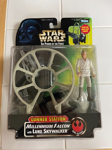 Star Wars Power Force Gunner Station Millennium Falcon with Luke ...