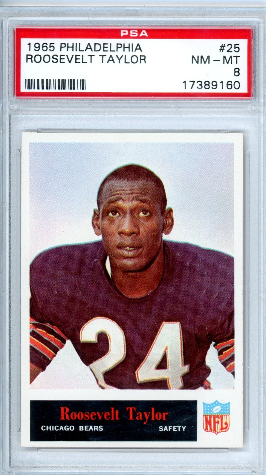 1965 Philadephia Roosevelt Taylor 25 PSA 8 Bears | eBay