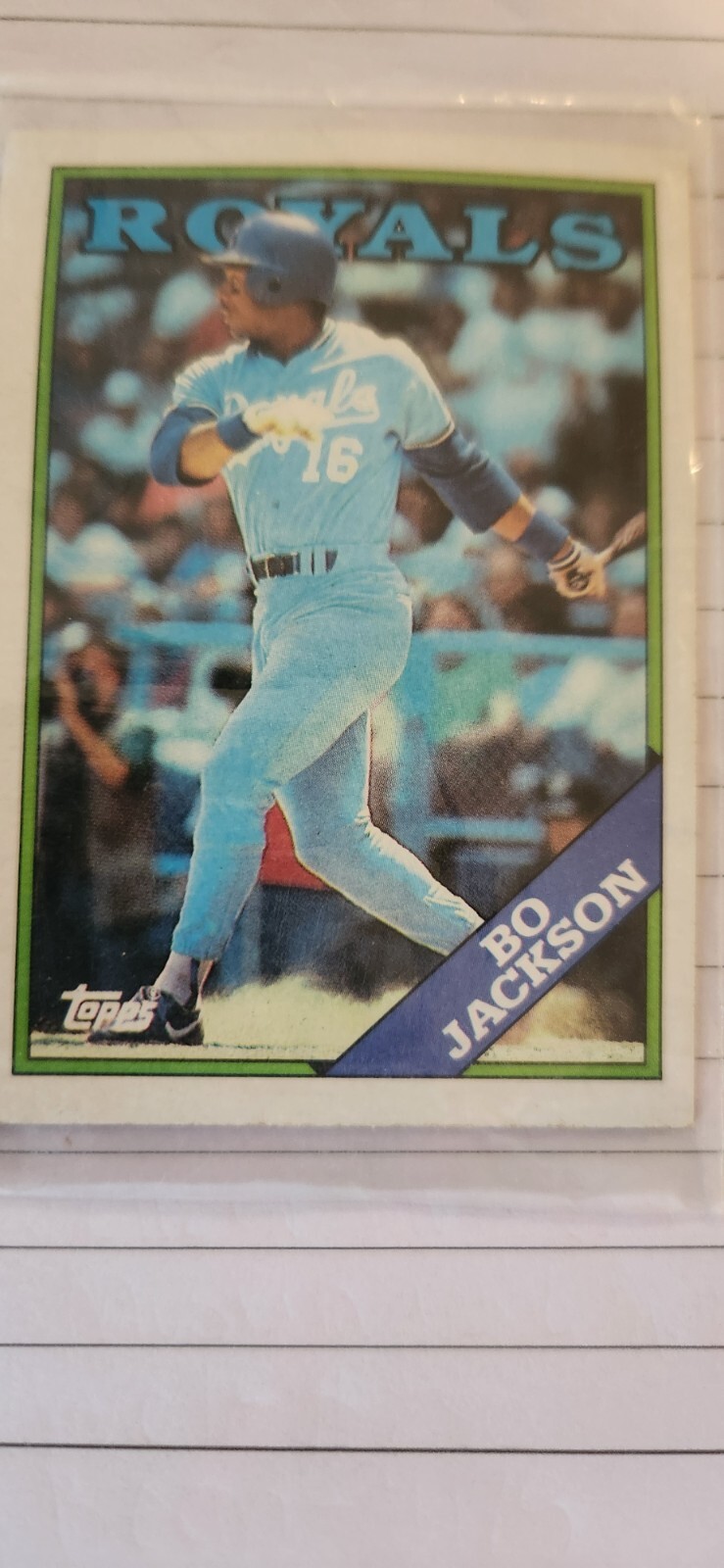 1988 Topps Bo Jackson ULTRA RARE misprintKansas City Royals #750 ...