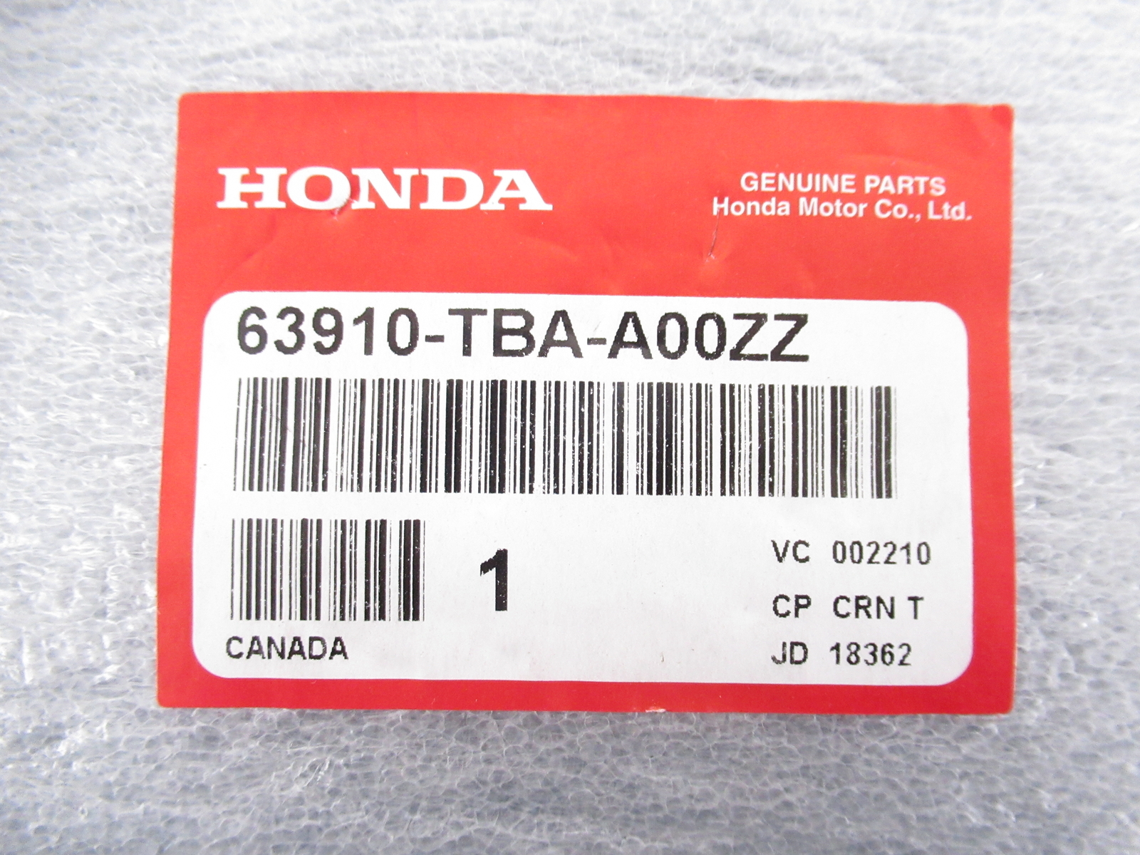 Genuine OEM Honda 63910-TBA-A00ZZ Fuel Filler Lid Door 2016-2019 Civic ...