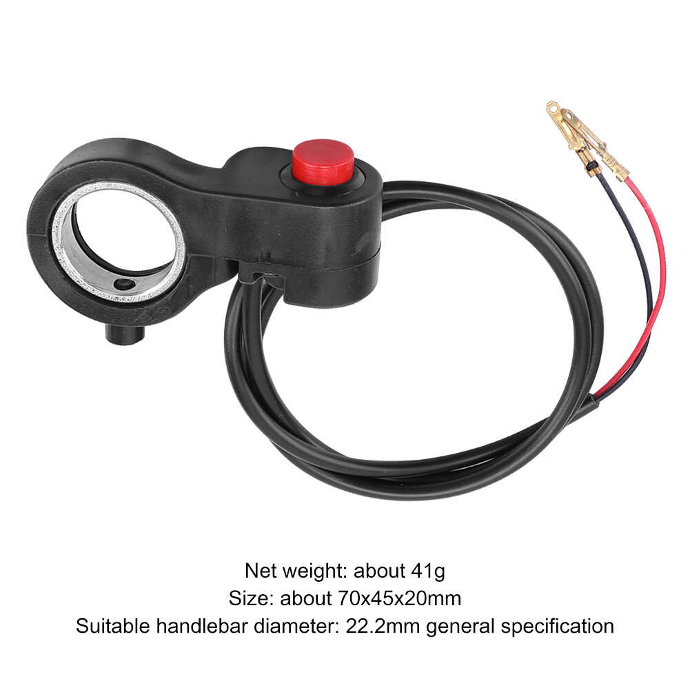 Motorcycle Handlebar Single Switch Electric Bike Horn Starter Kill ...