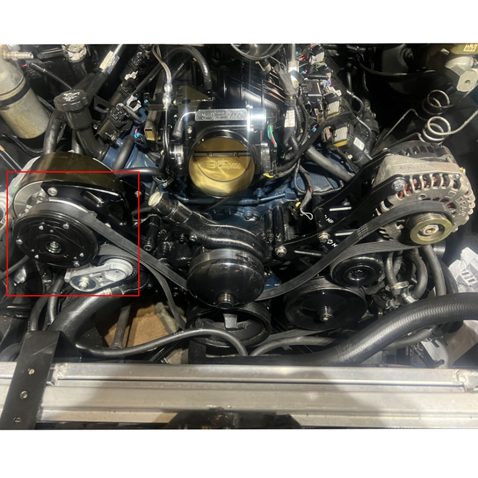 Anodized LS R4 A/C New High Mount Bracket LQ LS2 LS3 LS6 Vortec Truck ...