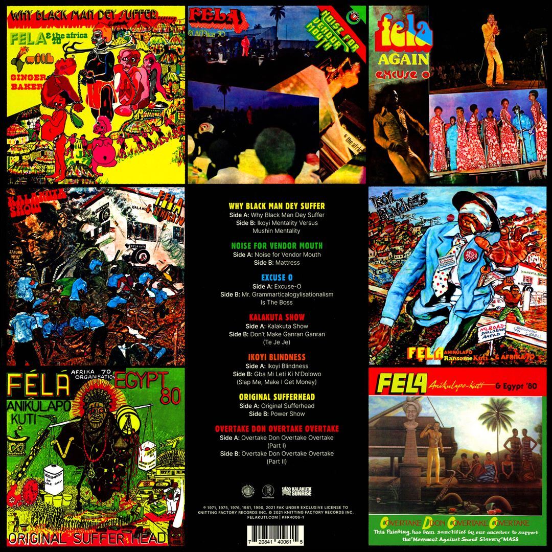 FELA KUTI BOXSET #5 CO-CURATED BY CHRIS MARTIN & FEMI KUTI NEW LP ...