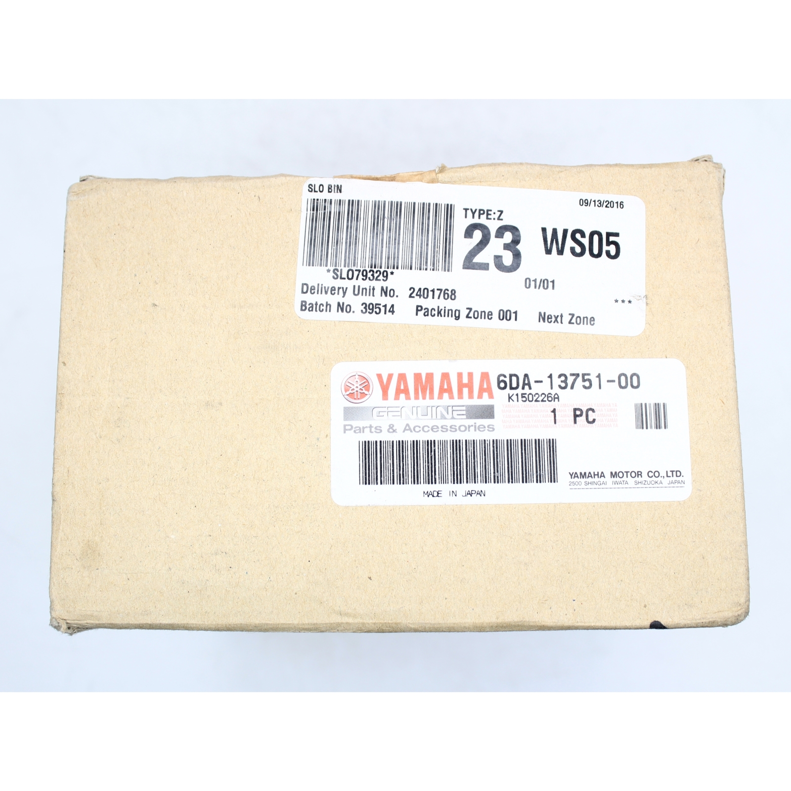 Yamaha Throttle Body 1 Part Number - 6DA-13751-00 | eBay