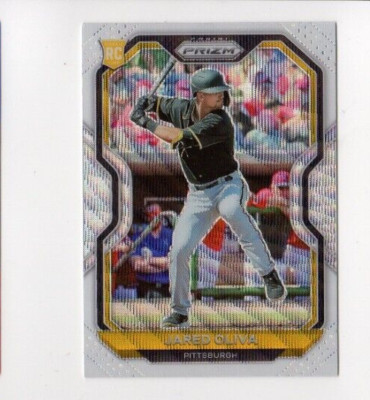 2021 Prizm Baseball Jared Oliva Rookie #34 White Wave Prizm Pittsburgh ...