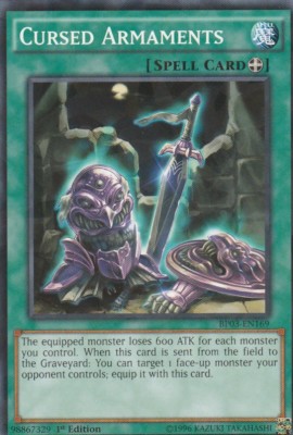YUGIOH SHATTERFOIL CARD CURSE ARMAMENTS BP03-EN169 1ST EDITION | eBay