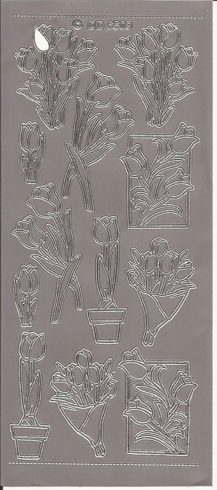 Peel Offs - Flowers - Colourful stickers for card-making BOGOF | eBay