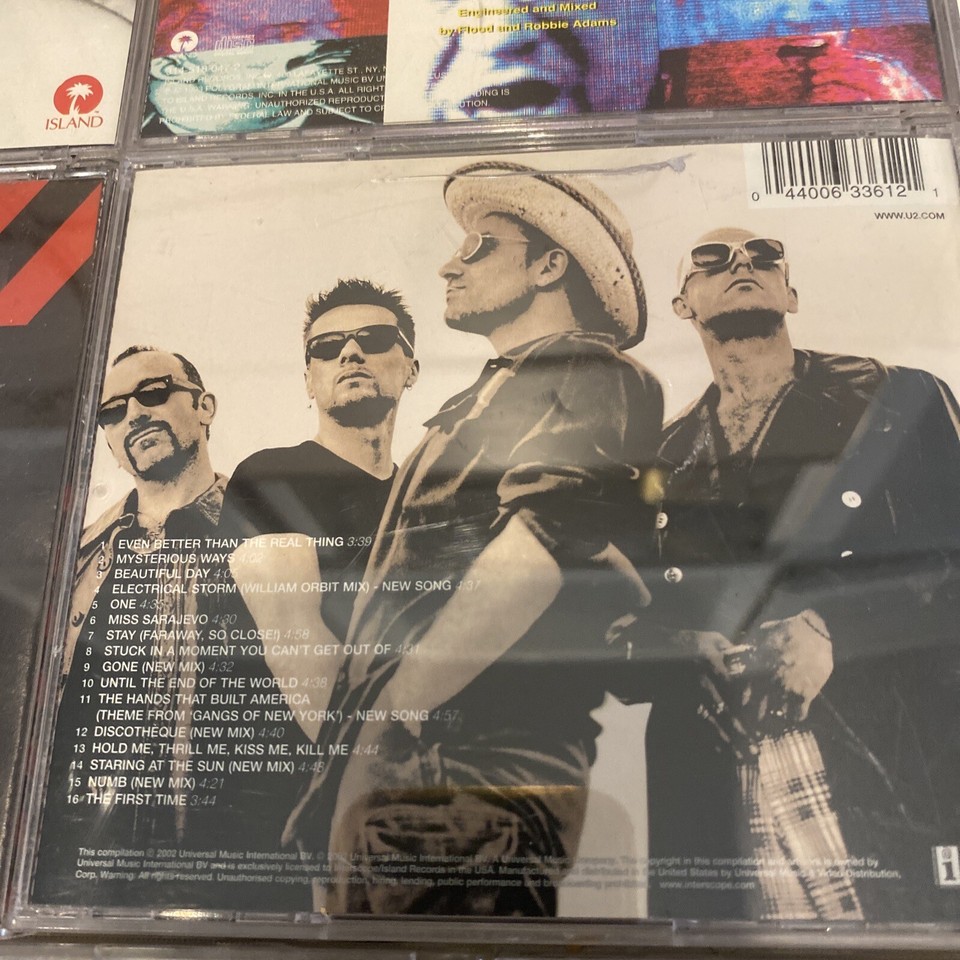 U2 CD 💿 LOT 8 CDs Wideawake In America Zooropa War best of 1990- 2000 ...