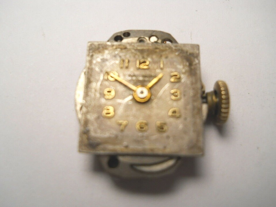 HALLMARK WALTHAM 17 JEWEL Swiss YOU IMPORT CODE Watch Movement REPAIR ...