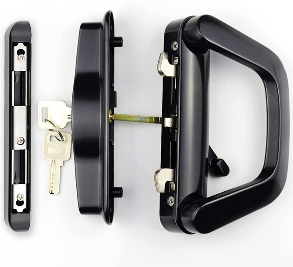 Sliding Patio Door Handle Set with Mortise Lock, Suitable for Sliding ...