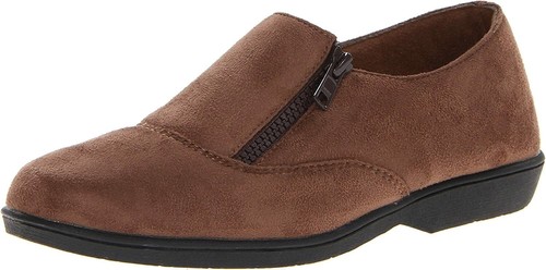 Propet Women's Shannon Washable Slip-On Loafer, Cigar Velour, W3240 ( 6 ...