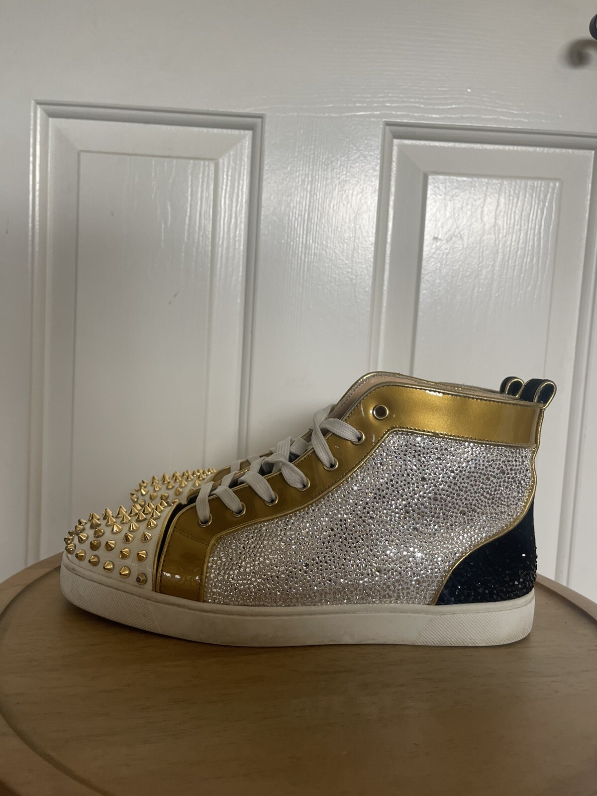 Christian Louboutin Lou Spikes 2 High Top Sneaker Men… - Gem