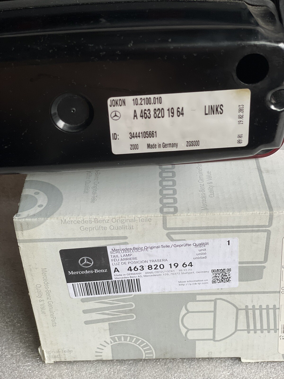 Mercedes W463 G Class AMG Rear Left Tail Light A4638201964 GENUINE | eBay