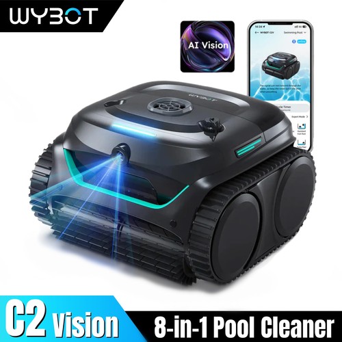 New WYBOT C2 pool cleaners vacuums Wall Climb Cordless pool cleaner ...