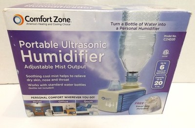 Comfort Zone Portable Ultrasonic Humidifier | eBay