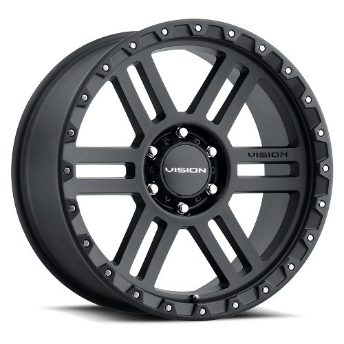 18x9 Vision Off-Road 354 Manx 2 Satin Black Wheels 5x150 (12mm) Set of ...