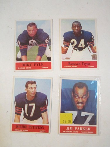 LOT OF 8 (1964) TOPPS NFL FOOTBALL CARDS - MIKE PYLE, JIM PARKER - OFC ...
