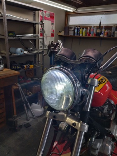 HIGH OUTPUT LUCAS 414 446 style LED 6V 12V HEADLIGHT BULB TRIUMPH BSA ...