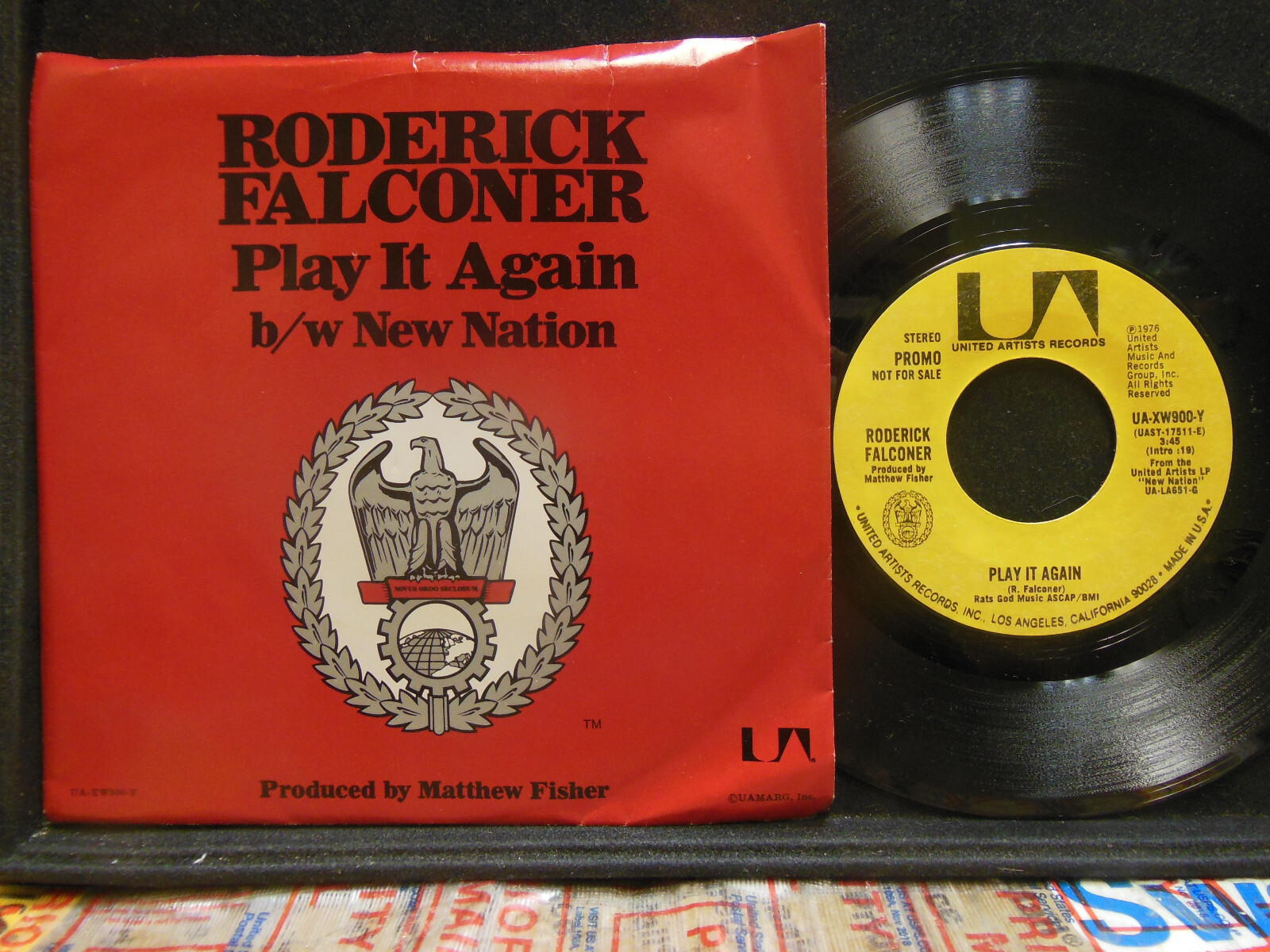 Promo! Roderick Falconer – Play It Again / Mono, 45 RPM VG+ w/ PS (21F ...
