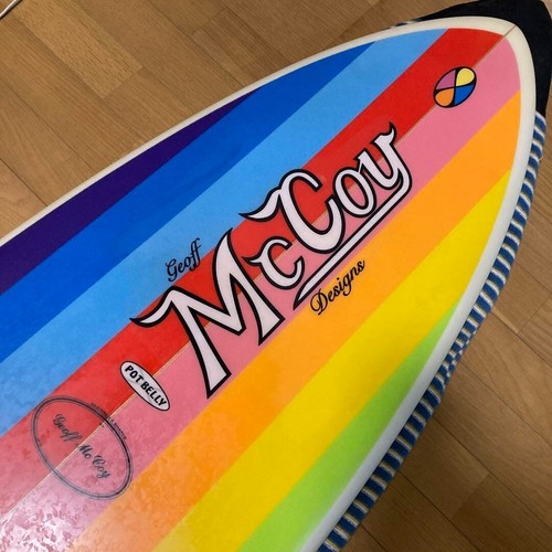 Extremely Rare! McCoy Hand-Shaped Pot Belly Surfboard | eBay