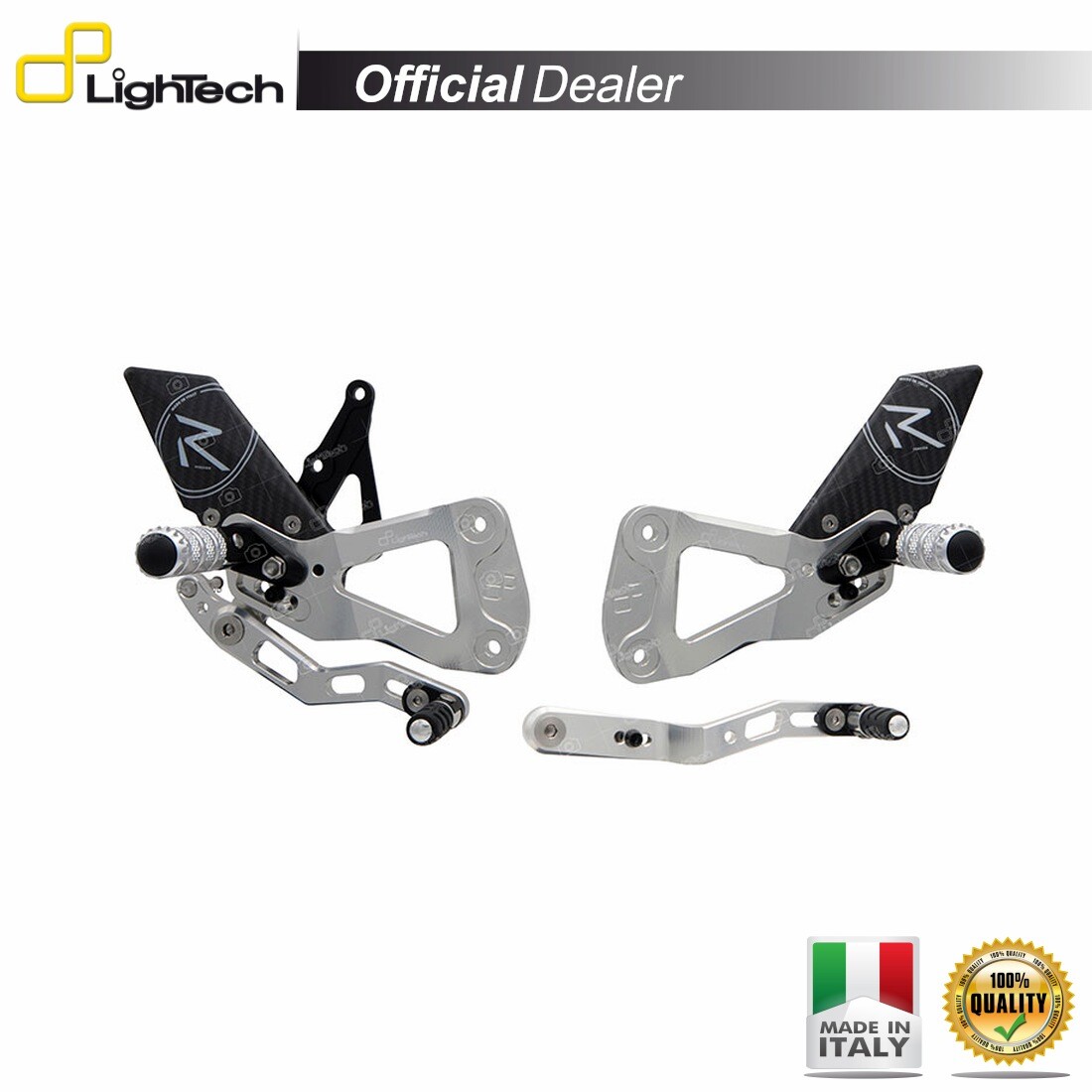 LIGHTECH FTRSU004RSIL Floorboards Adjustable R For Suzuki 1000 GSX RR ...