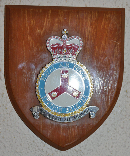 Vintage Royal Air Force Station Seletar mess wall plaque shield RAF ...