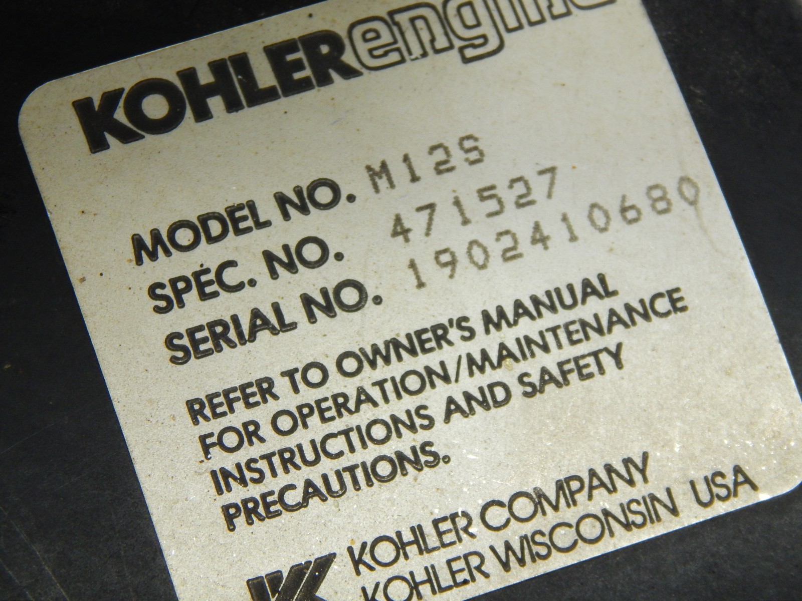 Kohler Magnum M12 (12HP) Engine Voltage Regulator 41 403 05 | eBay