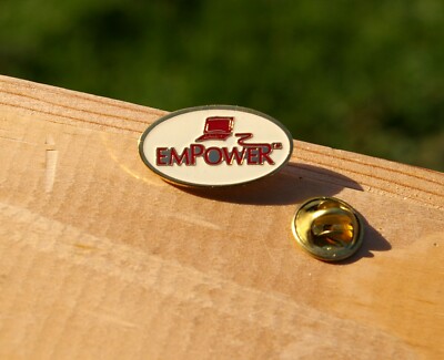 Empower Computer Logo Gold Tone Metal & Enamel 1" Lapel Pin Pinback | eBay