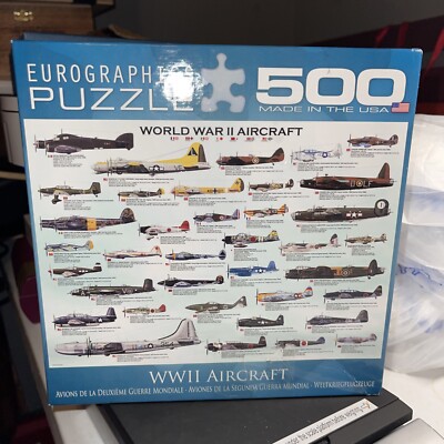 World War II Aircraft 500 Piece Jigsaw Puzzle Eurographics WWII ...