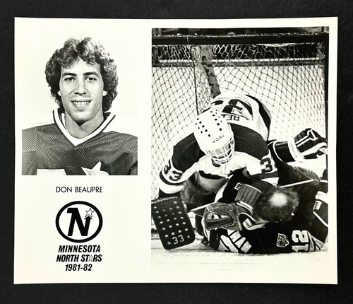 1981-82 Minnesota North Stars Don Beaupre NHL Hockey Goalie Vintage ...
