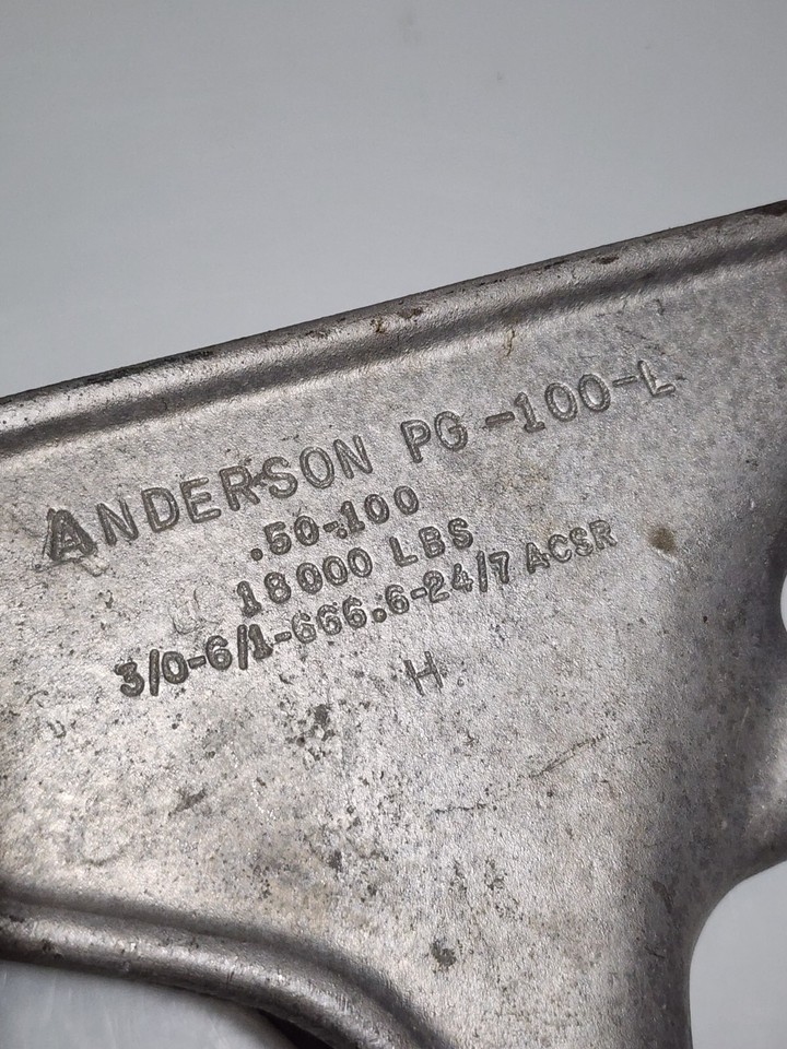 Anderson Quadrant Strain Clamp, PG-100-L, Aluminum 18,000 lb | eBay