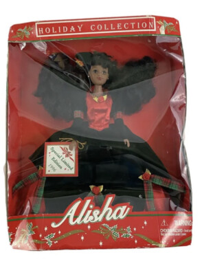 Vintage JPI African American Doll 1996 Holiday Collection Alisha NEW ...