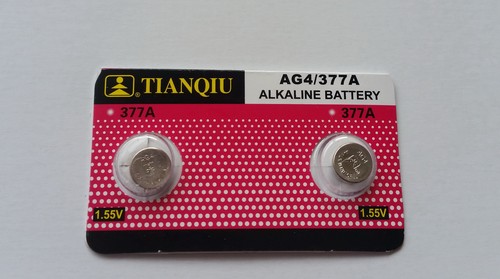2x 377/AG4/377A EXP 2026 1.5v Alkaline Batteries for watches etc Post ...