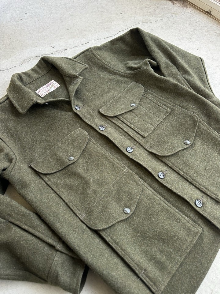Vintage Filson Mackinaw Cruiser Sz 42 Style 110 Forest Green Wool ...