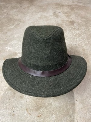 Vintage Filson Wool Packer Fedora Hat Mens S Forest Green Made in USA ...