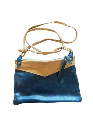 PERMANENT BAGGAGE HANDCRAFTED 2 TONE LEATHER CROSS-BODY SHOULDER BAG ...