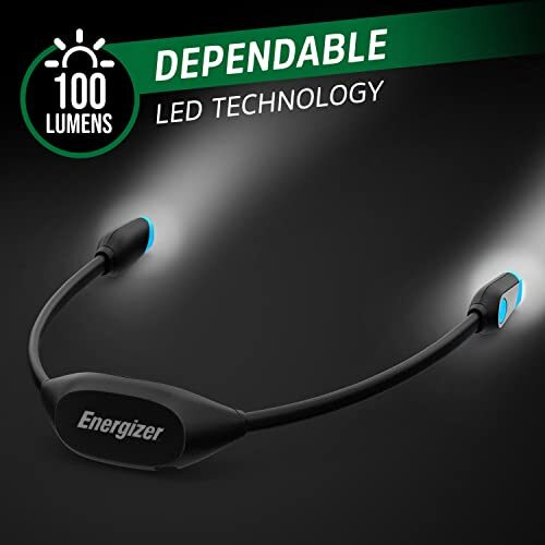 Energizer LED Rechargeable Black Neck Light Flex Book Light for Reading ...