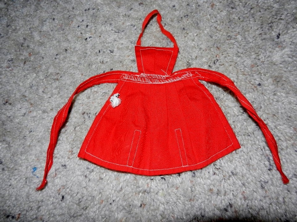 1960'S VINTAGE ORIGINAL BARBIE RED APRON | eBay