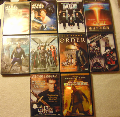 Lot of 10 SCI-FI / FANTASY THRILLER DVDs - Will Smith Hugh Jackman + | eBay