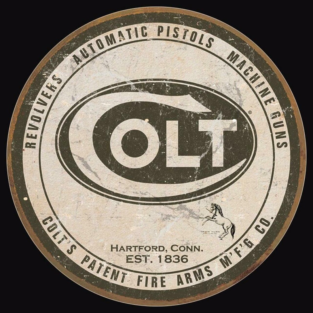 Vintage Colt Firearms Logo Colt Logo Stickers For Sale | Redbubble